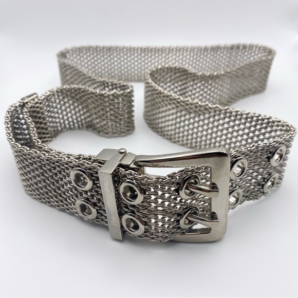 Vintage | Accessories | Vintage 9s Silver Mesh Belt | Poshmark